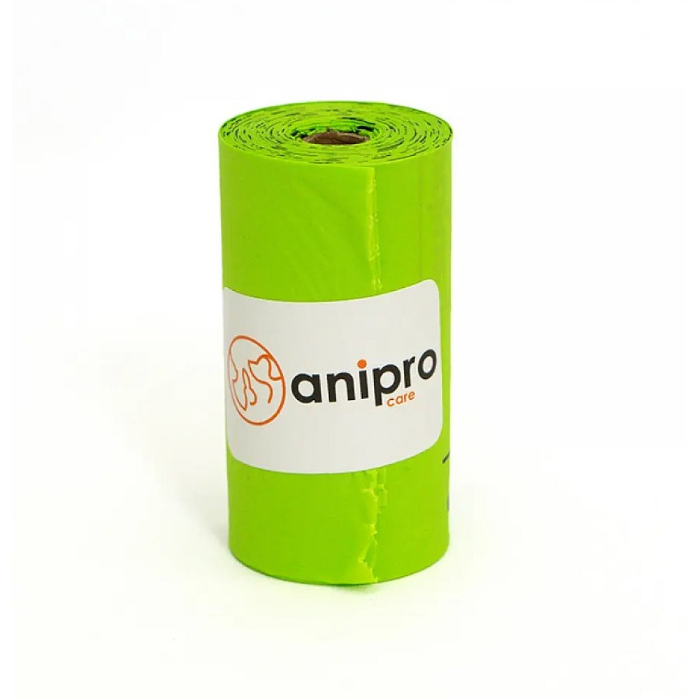 Anipro - Биоразградими хигиенни торбички за кучешки отпадъци - 8 х 15 ...