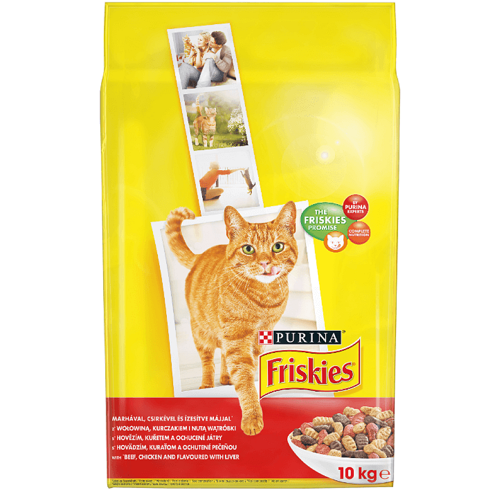Friskies Adult Cat Beef and Vegetables - Суха храна за котки с телешко ...