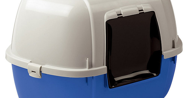 Ferplast Mika - Ъглова Затворена Котешка Тоалетна - Зоомагазин ZooStore