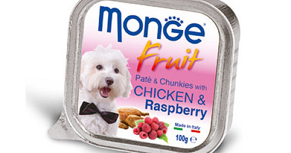 Monge-Fruit Fruit Paté And Chunkies With Chicken And Raspberry ...