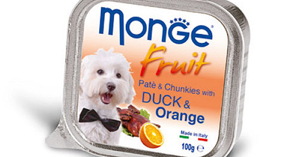 Monge-Fruit Fruit Paté And Chunkies With Duck And Orange - Зоомагазин ...