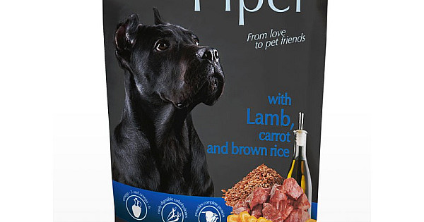 Piper Adult Lamb, Carrot and Brown Rice - Пауч за кучета с агне ...